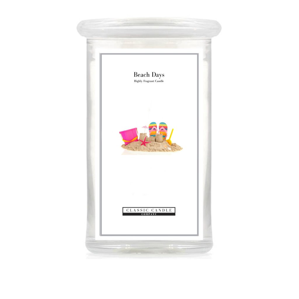 Beach Days 2 Wick Large Jar - UK Wax Melts from Classic Candle